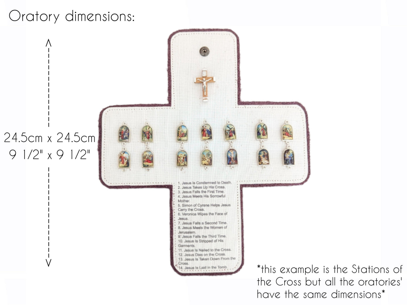 Stations of the Cross with Images, Pocket Oratory, Via Crucis, Via Dol ...