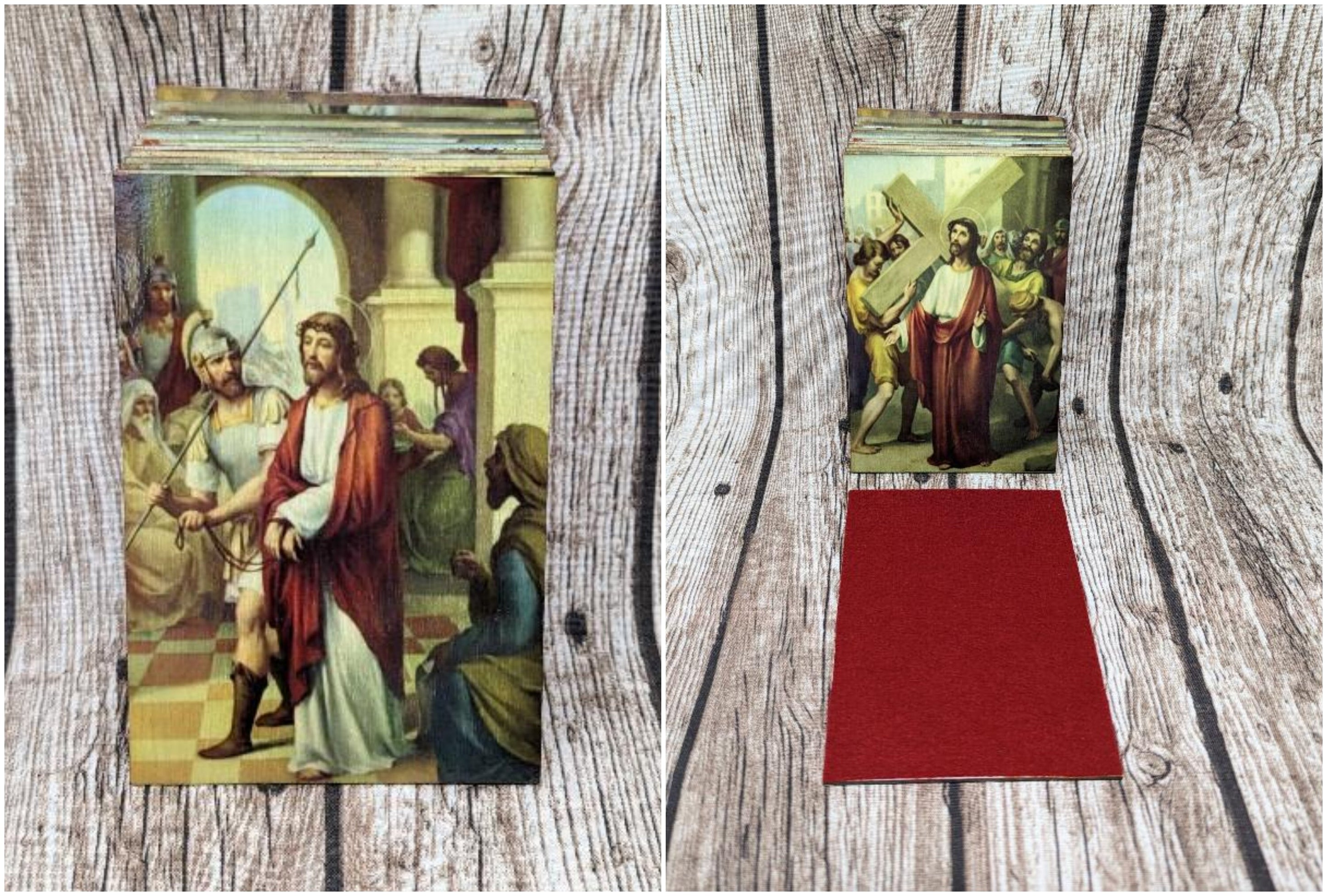 Stations of the Cross, Religious Gift, Jesus, Catholic, Balsa wood til ...